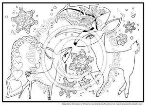 Christmas Coloring Pages Printables :: Santa's Northern Winter ...