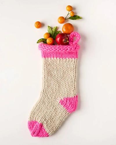 Christmas Stocking Patterns Knit with (Super) Bulky Yarn