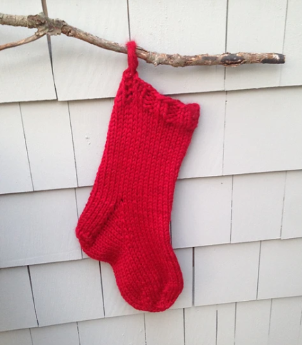 Christmas Stocking Patterns Knit with (Super) Bulky Yarn