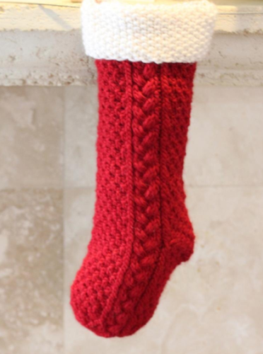 Christmas Stocking Patterns Knit with (Super) Bulky Yarn