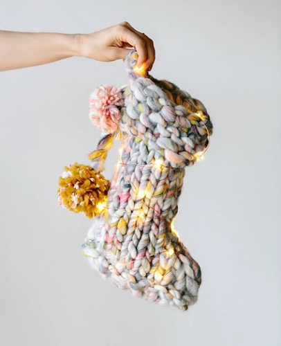 Christmas Stocking Patterns Knit with (Super) Bulky Yarn