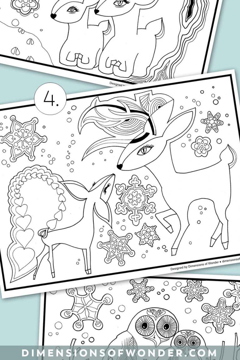 7 Winter Coloring Pages Full Of Magic & Wonder