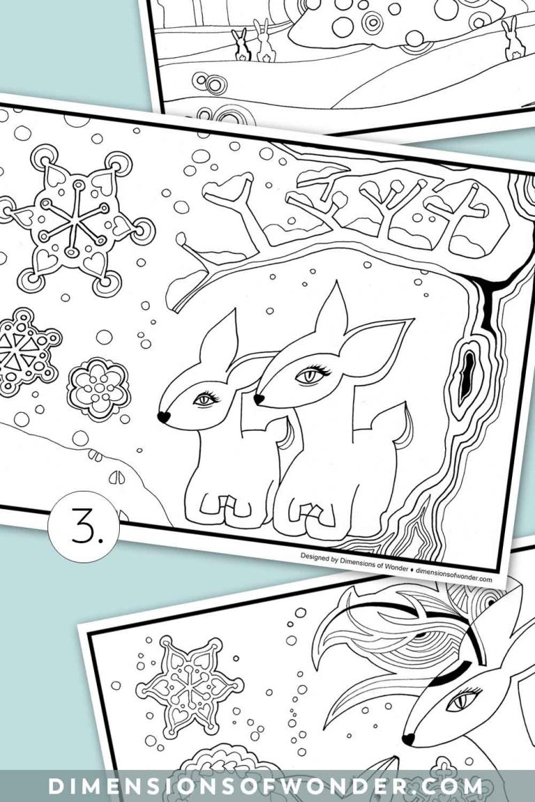 7 Winter Coloring Pages Full Of Magic & Wonder