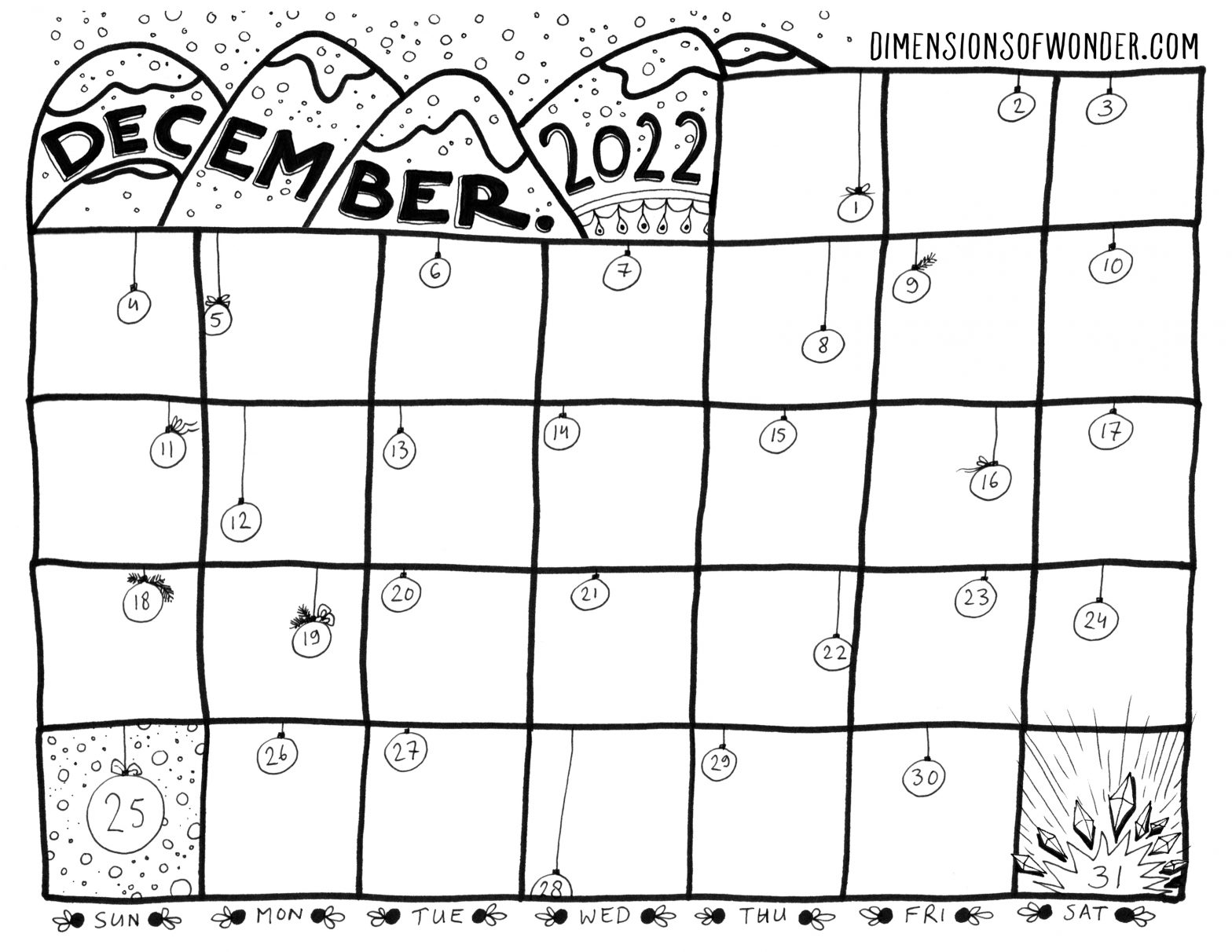 October, November, December. (2022) - Dimensions of Wonder