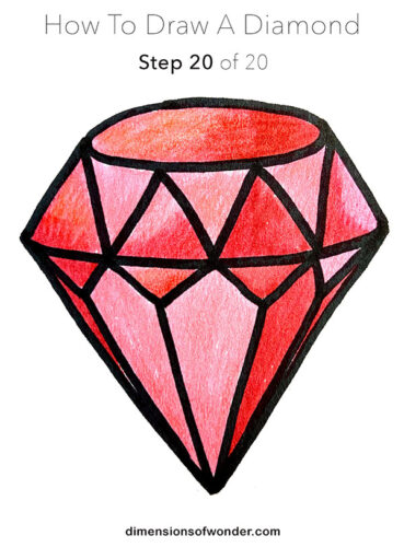 How To Draw A Diamond: Easy Step-By-Step Tutorial