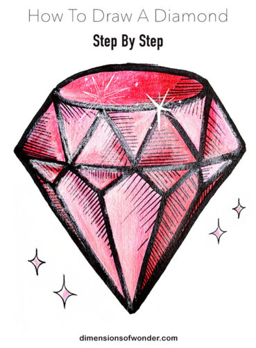 How To Draw A Diamond: Easy Step-By-Step Tutorial