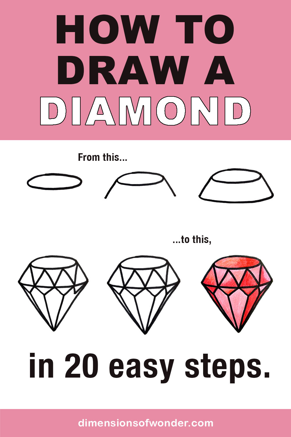 How To Draw A Diamond: Easy Step-By-Step Tutorial