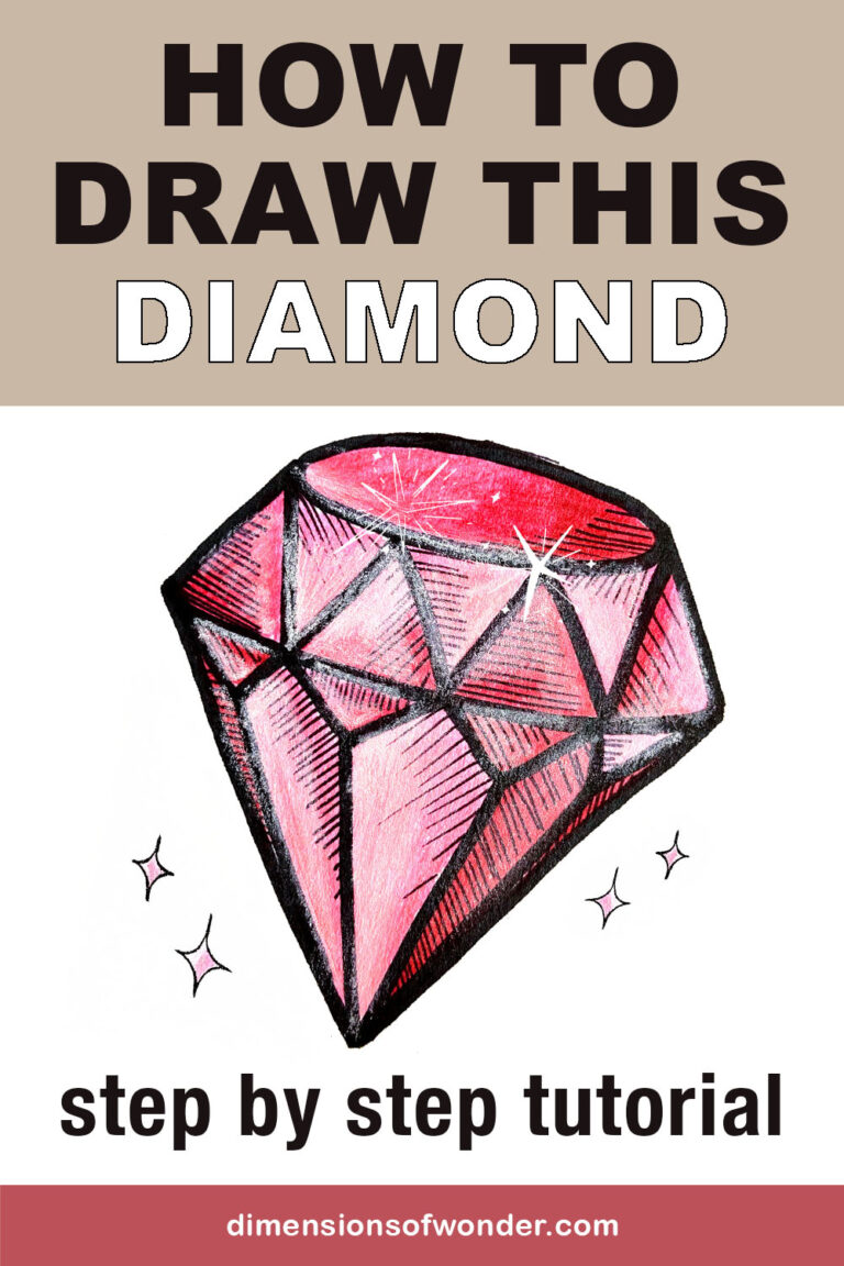 How To Draw A Diamond: Easy Step-By-Step Tutorial